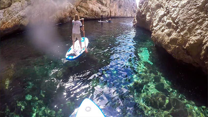 SUP Trip Javea Cuevas y Calas - Paddle Surf - Happy Erasmus Valencia
